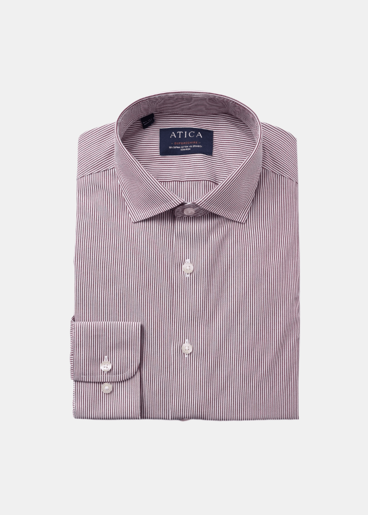 Oxfordshire Wine Stripes Shirt | Atica Man