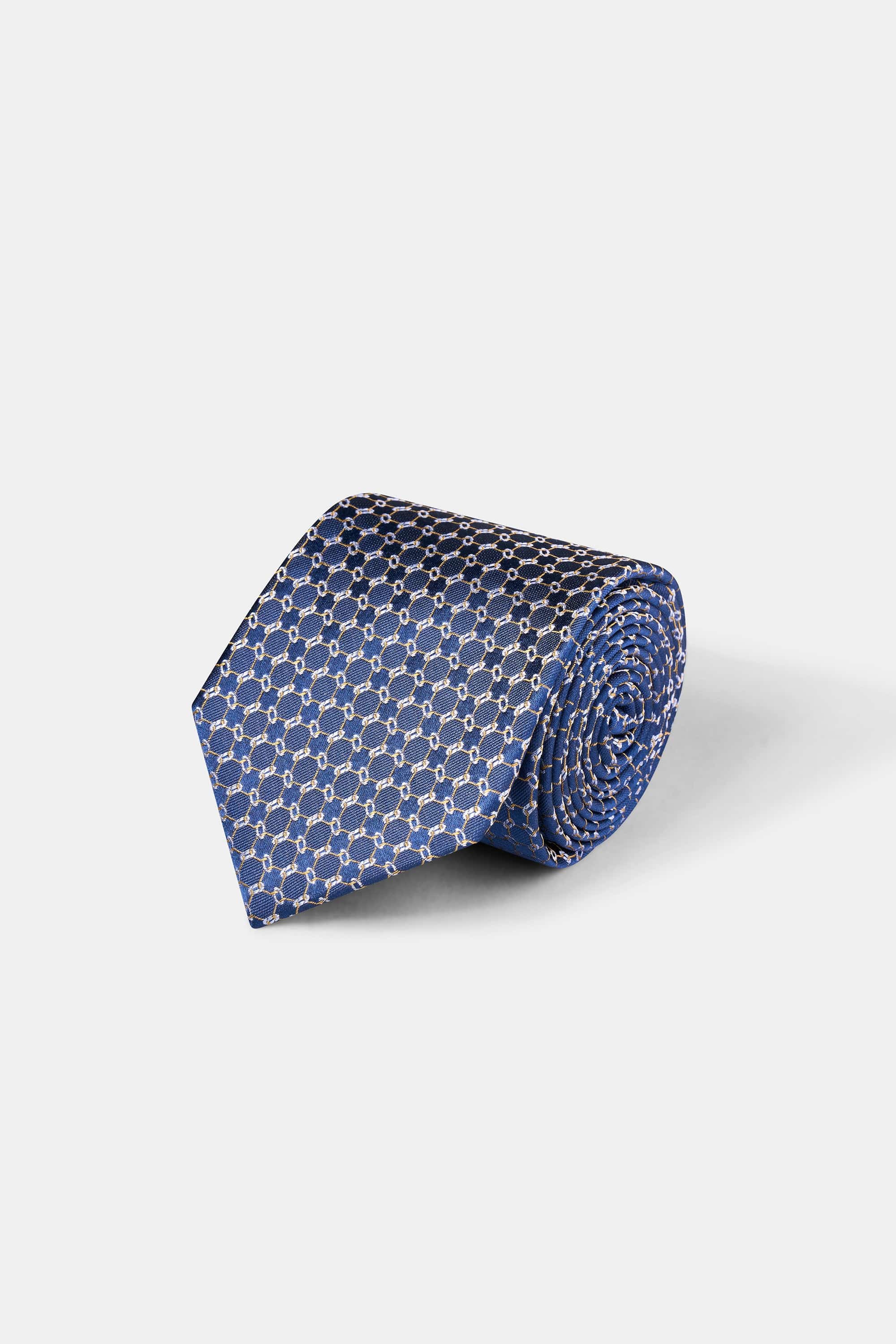 Woven Tie | 100 Percent Silk | Chain Pattern | Atica Man