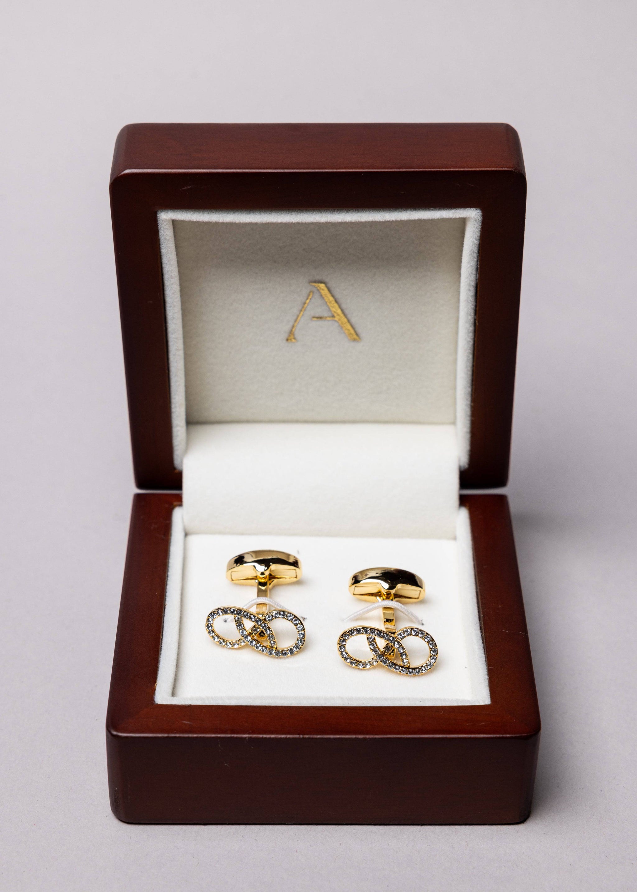 Swarovski Infinity Shaped Cufflinks | Atica Man