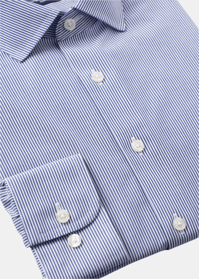Oxfordshire Navy Stripes Shirt | Atica Man