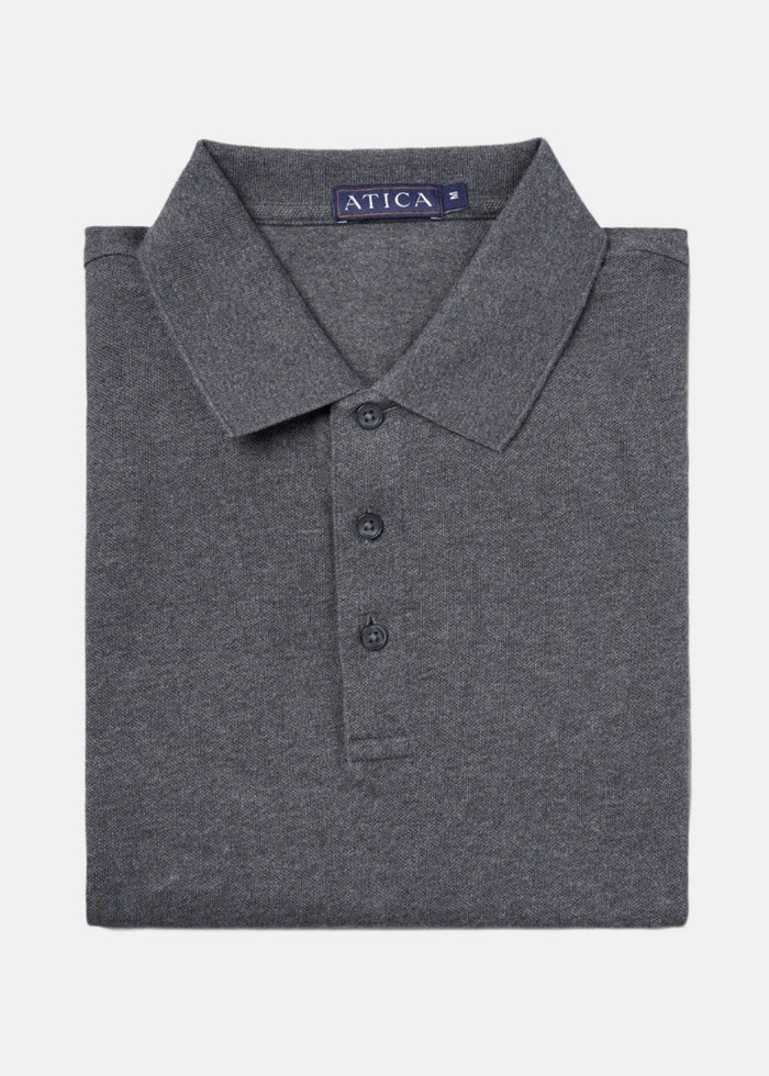 Performance Polo Dark Grey Shirt | Atica Man