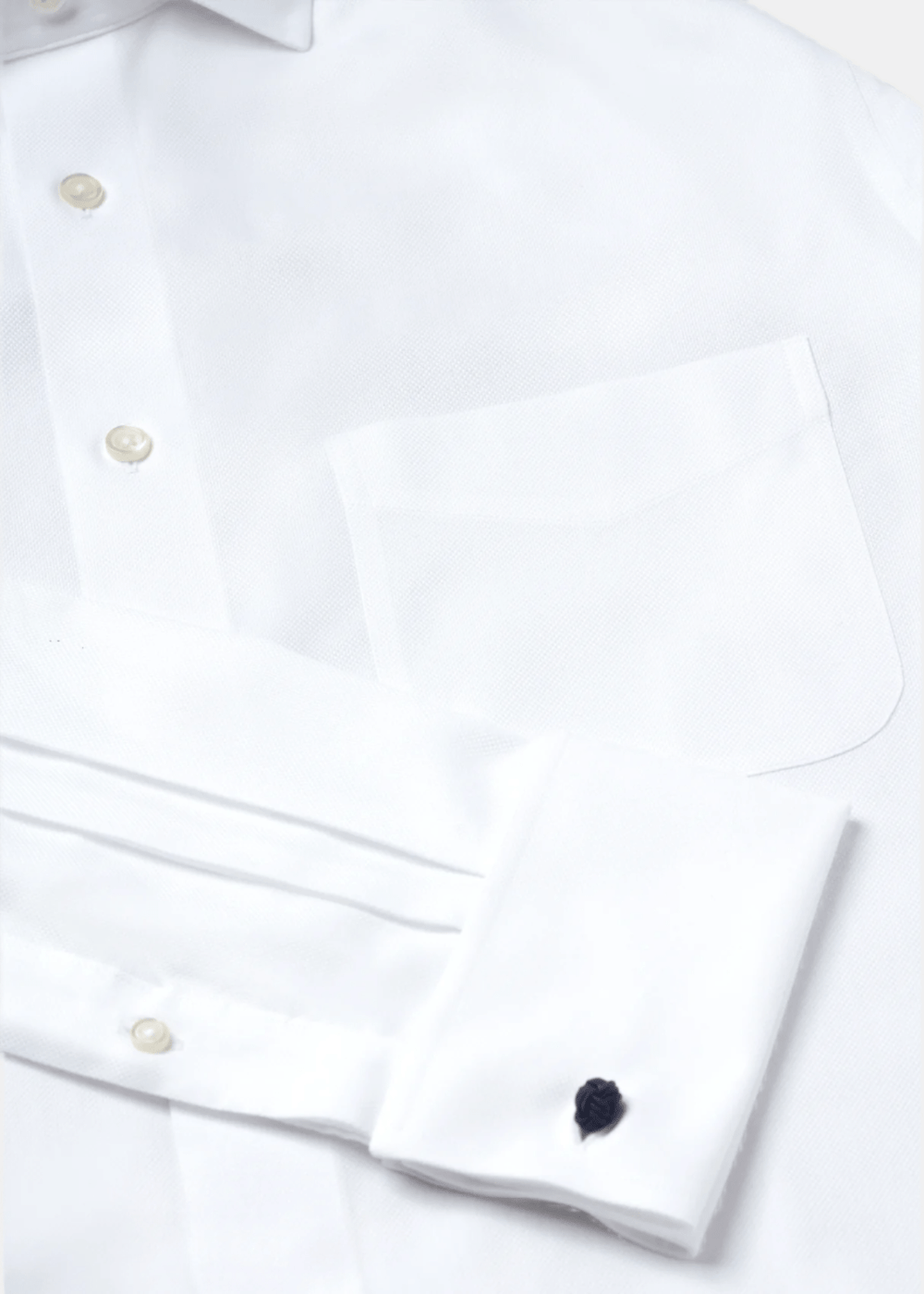 Edinburgh Cufflink White Shirt | Atica Man