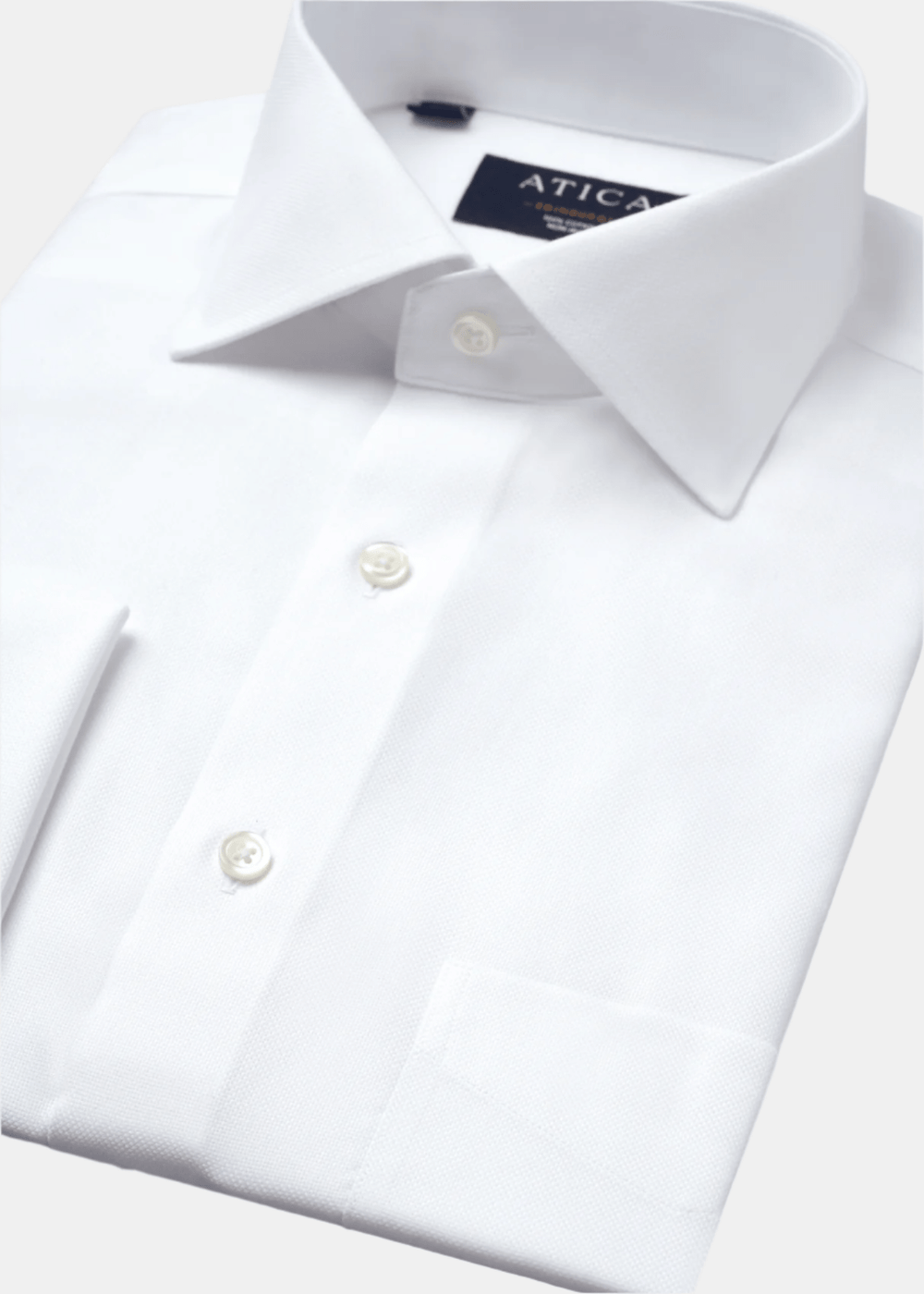 Edinburgh Cufflink White Shirt | Atica Man