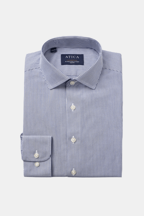 Oxfordshire Navy Stripes Shirt | Atica Man